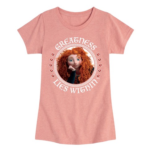 Disney Merida Greatness Lies Within Fitted Short Sleeve Graphic T-shirt ...