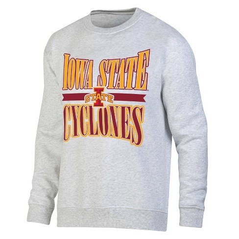 Ncaa Iowa State Cyclones Unisex Ash Crew Fleece Sweatshirt - S : Target