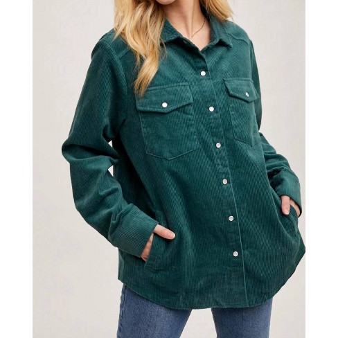 Women's Corduroy Shacket - Bluivy S : Target