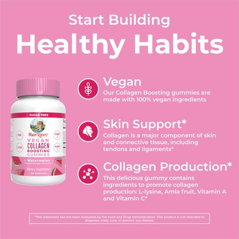 Maryruth's Collagen Boosting Gummies, Watermelon, 90 Ct : Target