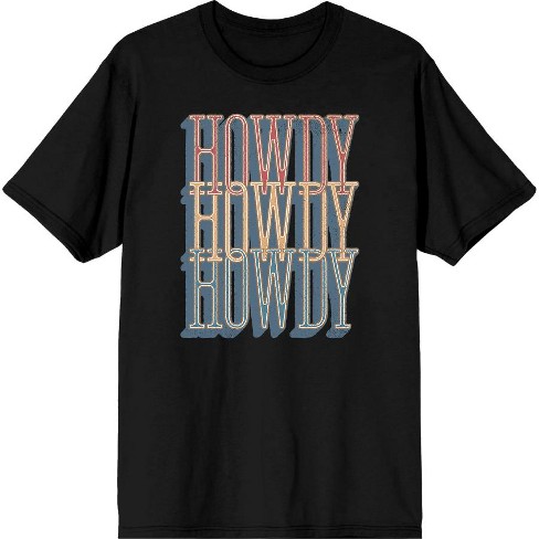 Western Howdy Adult Short Sleeve Tee-xs-black : Target