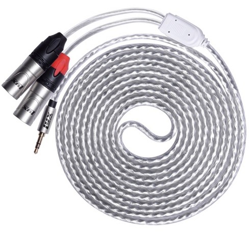 Lyxpro 1/8'' Trs To Dual Xlr Male Microphone Cable, 10 Ft. Y-mic Cord ...