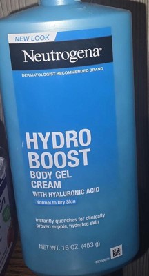 Neutrogena Hydro Boost Hydrating Body Gel Cream With Hyaluronic Acid ...
