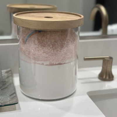 105oz Glass Storage Canister With Wood Lid - Threshold™ : Target