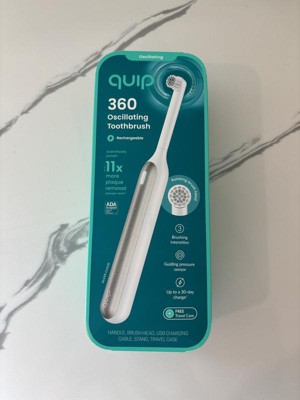 Quip 360 Oscillating Rechargeable Electric Toothbrush + Travel Case ...