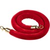 Juvale 2 Pack Red Velvet Stanchion Rope, 5 Feet Crowd Control Barriers ...