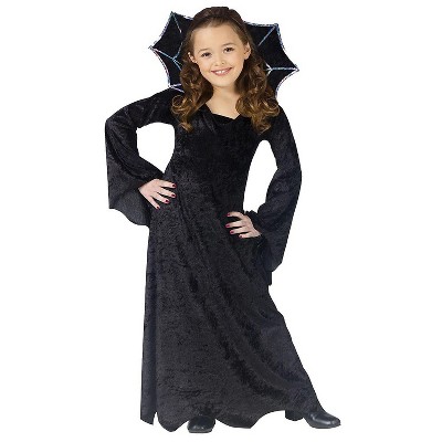 Fun World Girls' Sparkling Spiderella Dress Costume - Size 8-10 - Black ...