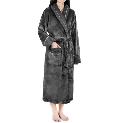Pavilia Soft Plush Women Fleece Robe, Cozy Warm Housecoat Bathrobe ...