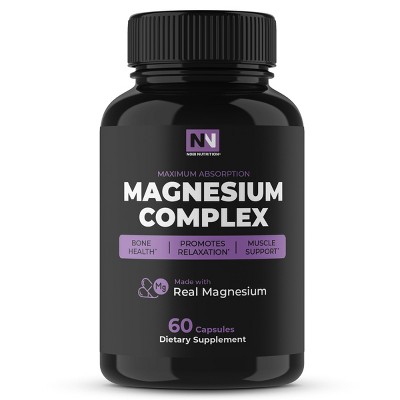 Magnesium Complex Capsules, Magnesium Oxide, Magnesium Citrate, Nobi ...