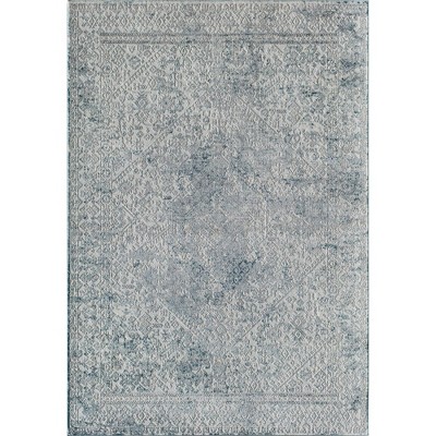 Rugs America Astor Ad95b Lazuline Transitional Abstract Blue Area Rug ...