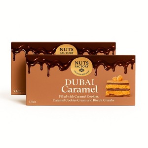 Nuts Factory Dubai Chocolate Bars with Caramel & Cookies. The #1 Dubai ...
