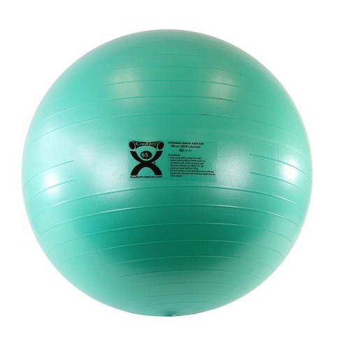 Cando Inflatable Exercise Ball - Abs Extra Thick - Green - 26" (65 Cm ...