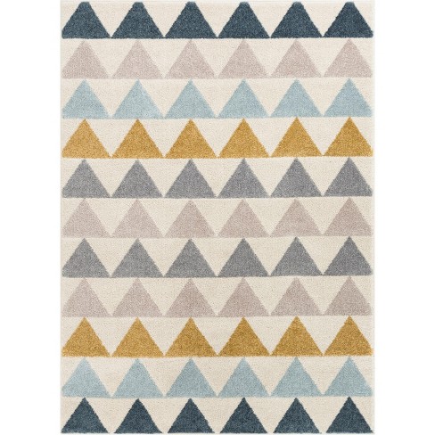 Well Woven Lincoln Modern Scandinavian Triangles Geometric 3'11" X 5'3 ...