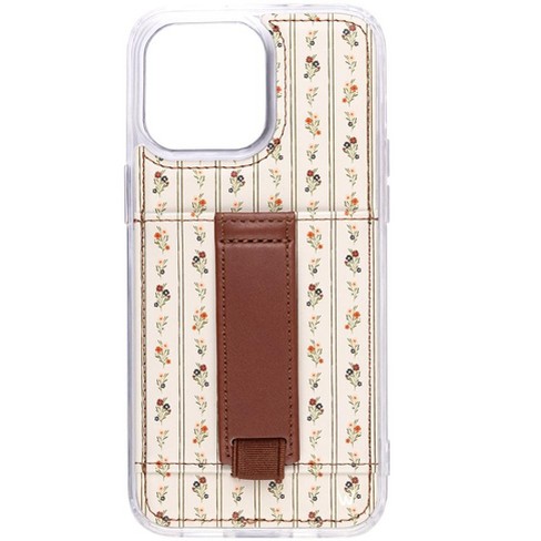 Walli Cases Crimson Bloom Phone Case With Wallet And Finger Strap : Target