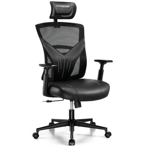 Gtracing Gaming Chair Mesh Computer Chair Ergonomic Recliner Black : Target