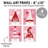 Big Dot Of Happiness Valentine Gnomes - Unframed Valentine's Day Linen ...