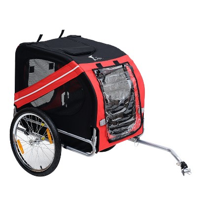 Dog Bike Trailer and Cargo Carrier with 3 Entrances, Large Wheels for ...