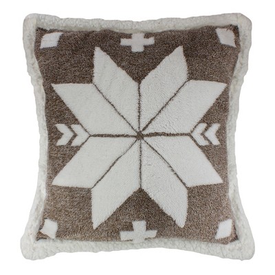 C&f Home Snowflake Shaped 18" X 18" Tufted Throw Pillow : Target