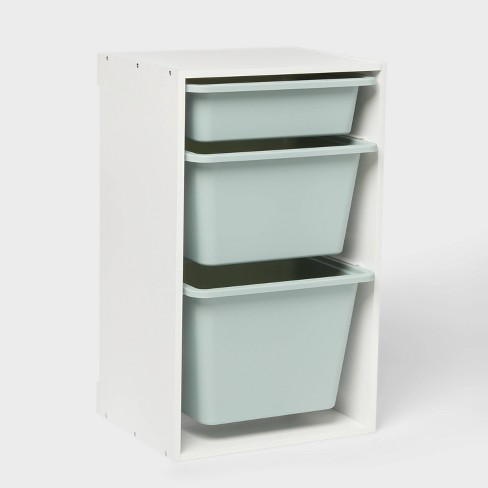 Multi bin Kids Storage Smoke Green Pillowfort Toy Storage Rack 3 Shelves 30 Recycled Plastic Target