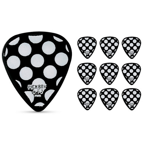 Pick Boy Heavy Metal Polk-a-dots Celltex Guitar Picks : Target
