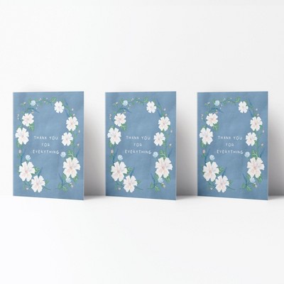 Thank You Greeting Card Pack (3ct) "thank You For Everything" By Ramus ...
