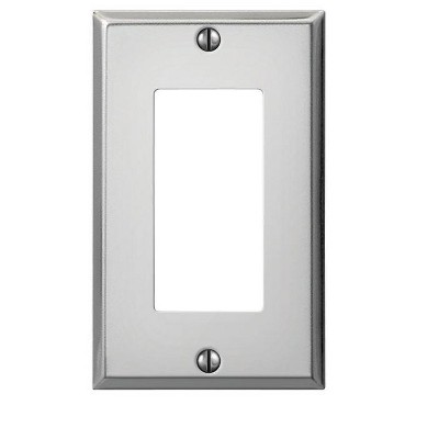 Amerelle Pro Polished Chrome 1 Gang Stamped Steel Decorator Wall Plate ...