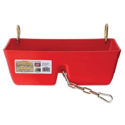 Little Giant Ff16red 9 Quart Heavy Duty Plastic Feed Trough Bucket ...