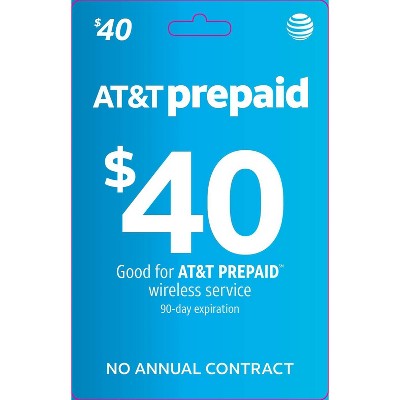 At&t $40 Prepaid Phone Card (email Delivery) : Target