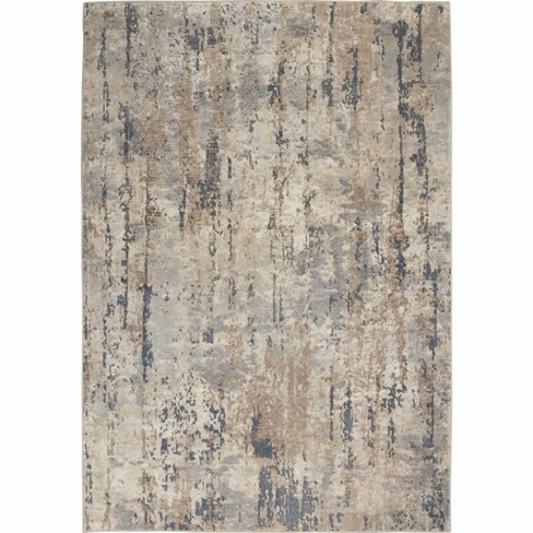 Nourison Concerto Modern & Contemporary Indoor Rug Beige Grey 5'3" X 7 ...