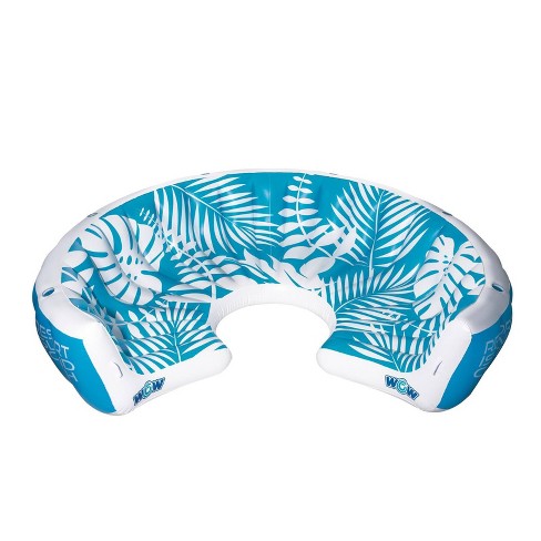 Wow Inflatable Lounging Resort Island 6/8 Person Float - Blue/white ...