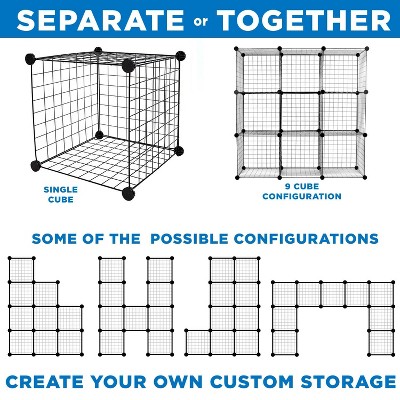 Mount-It! Wire Cube Storage Organizer - 6 Cubes : Target