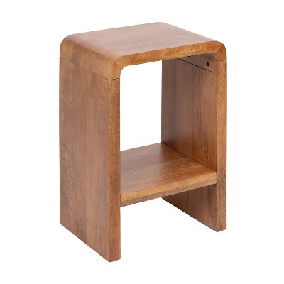 Kate and Laurel Reddy Radius Arch Side Table, Natural, 16x12x24 : Target