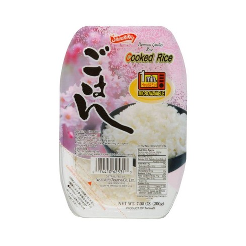 Shirakiku Microwavable White Rice - 7.05oz : Target
