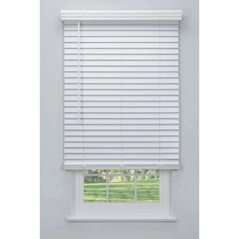 Linen Avenue Cordless Faux Wood Blind, Outside Mount : Target
