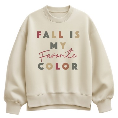 Women's - Instant Message - Fall Is My Favorite Color Oversized Fleece ...