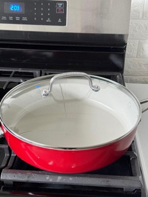 Kitchenaid 10pc Hard Anodized Ceramic Nonstick Cookware Set Matte Black ...