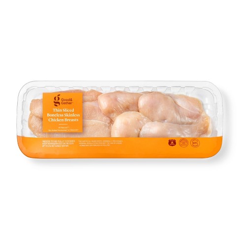 Thin Sliced Chicken - 1-3 Lbs - Price Per Lb - Good & Gather™ : Target