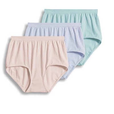 Jockey Women's Comfies Cotton Brief - 3 Pack 9 Teal Blue/periwinkle ...