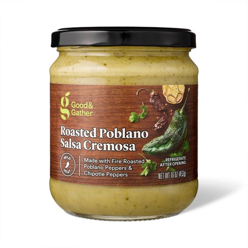 Mild Roasted Poblano Cremosa - 16oz - Good & Gather™ : Target