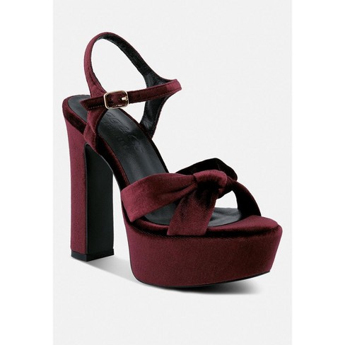Liddel Black Platform Heel Sandals : Target
