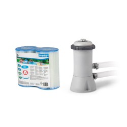 Intex 26679eg 16-inch 2,150 Gph Krystal Clear Saltwater System And Sand ...