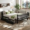 Full Size Metal Platform Bed with Storage Drawers, Featuring Upgraded ...