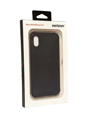 Verizon Rubberized Slim Case For Iphone Xr - Purple/black : Target
