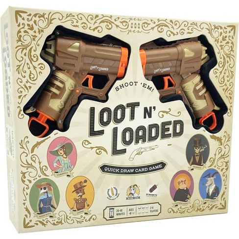 Loot N' Loaded, The Quick Draw Card Game With Toy Guns, Perfect For ...