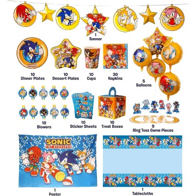 Sonic The Hedgehog Birthday Party Kit - 107 Pieces : Target