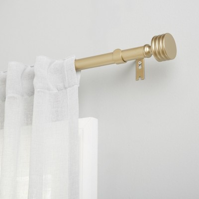Clear Ribbed Curtain Rod Brass - Threshold™ : Target