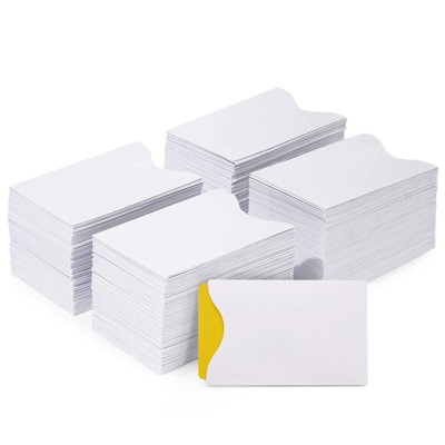 Stockroom Plus 500 Pack Blank Keycard Envelope Sleeves, Card Protectors ...
