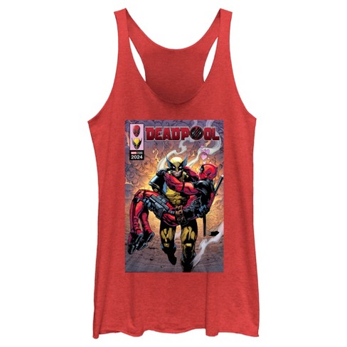 Women's Marvel: Deadpool & Wolverine Hug Poster Racerback Tank Top : Target