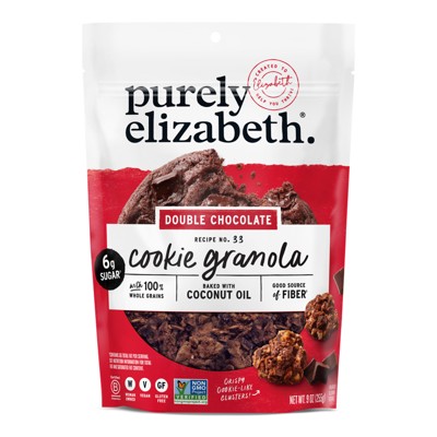 Purely Elizabeth Double Chocolate Cookie Granola - 9oz : Target