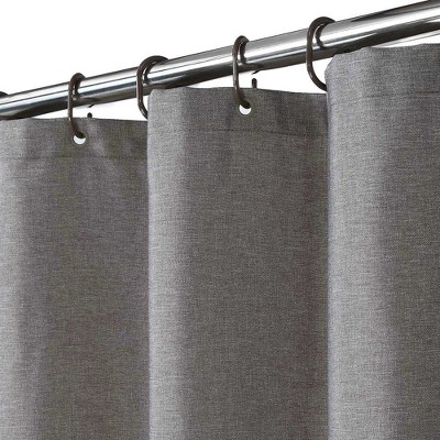 Flax Linen Like 240gsm Heavy Weight Fabric Shower Curtain For Bathroom ...